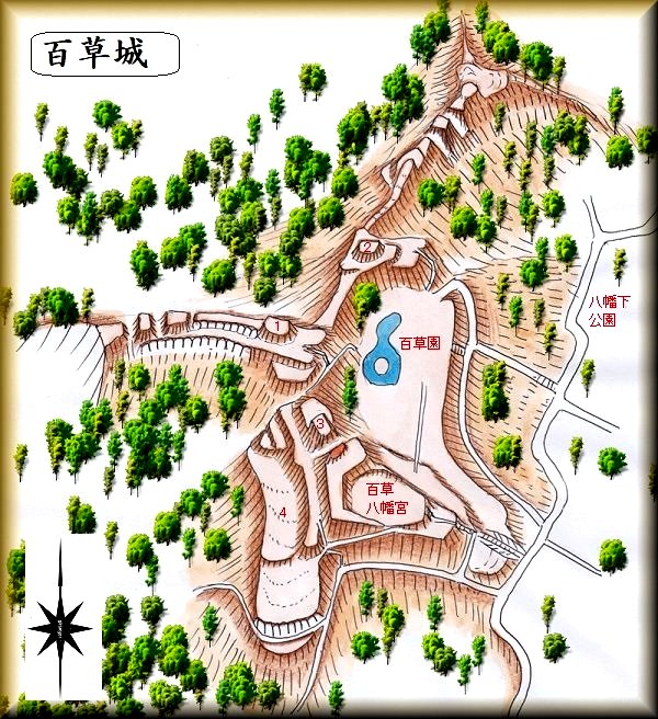 城ミニ[完成品] 　百草城　(東京都)　東京の城　日本の城　お城のジオラマ模型　プラモデル　城郭模型 ★サイズ　ケース244×244×261mm ★画像は「余湖くんのホームページ」よりの引用で、こちらを参考に作ります。★オーダーメイド商品に...