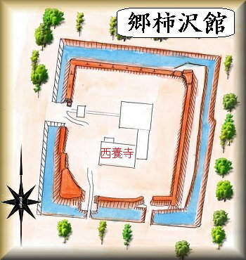 [完成品] 郷柿沢館（上市町郷柿沢327）富山の城　日本の城　お城のジオラマ模型　プラモデル　城郭模型 ★ケース244×244×261mm ★参考画像は「余湖くんのホームページ」よりの縄張り図ですが、ケース内で作れる範囲で作ります。★オーダ...