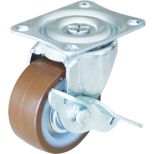 標準的な小型キャスターです。●発注コード／856−4136●用途／事務機器や家具、運搬車や軽量ラック等、幅広い用途に。●許容荷重／28（daN）●許容荷重／28．6（kgf）●車輪径D／38（mm）●車輪幅／16（mm）●取付高H／50（m...