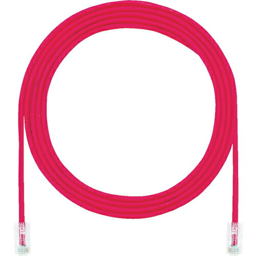 細径（28AWG）なので省スペース設計を実現しました。●発注コード／475−5022●用途／カテゴリ5Eでの機器と機器、アウトレットなどの接続●種類／UTP●色／赤●全長／3（m）●カテゴリ／カテゴリ5E●ケーブル径／3．8（mm）●プラグ...