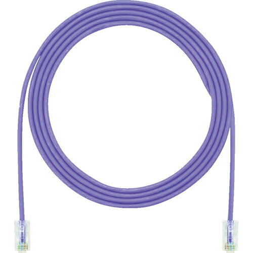 細径（28AWG）なので省スペース設計を実現しました。●発注コード／475−5031●用途／カテゴリ5Eでの機器と機器、アウトレットなどの接続●種類／UTP●色／紫●全長／3（m）●カテゴリ／カテゴリ5E●ケーブル径／3．8（mm）●プラグ...