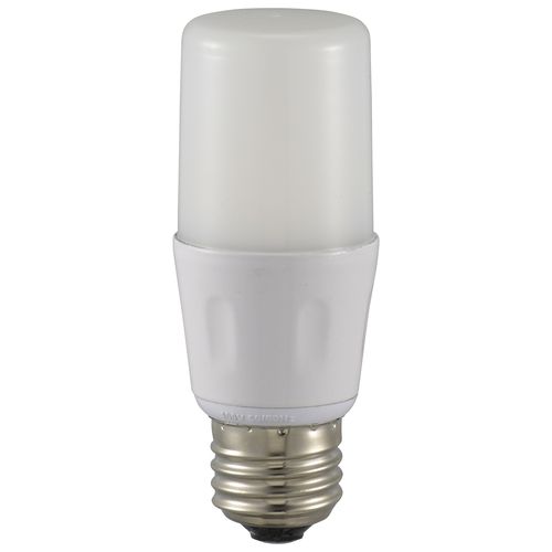 LED電球　T　E26　5W　電球色●明るさ（全光束）／610ルーメン●口金／E26●光色／電球色●寸法／104×40mm●質量／74g●定格寿命／40000h●定格消費電力／4．5w●演色性／Ra83●仕様／T型●密閉器具対応／対応●屋外...