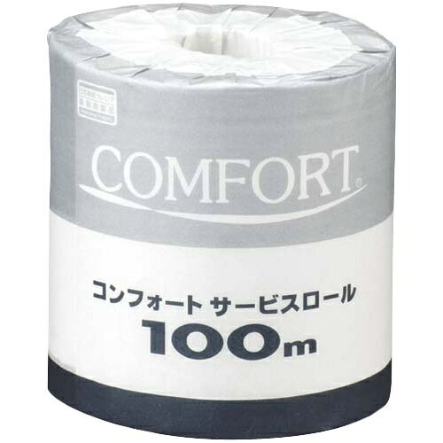 再生紙100％のトイレットロール。個別包装タイプ。●材質／再生紙100％●仕様／シングル100m、個包装●ロール寸法／紙幅114mm×直径114m●芯／あり●芯径／38mm●寸法／114×114×114mm●外箱寸法／566×451×484...