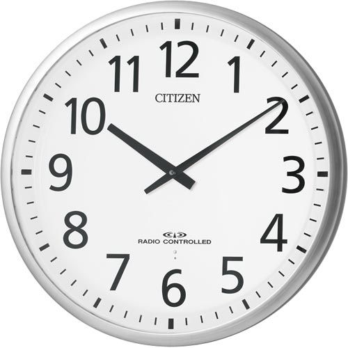 通常の電波受信が難しい場所でもAMラジオ電波受信で正確な時刻をキープ。大型サイズで、工場、学校等のパブリックユースに最適です。●カラー／銀色ヘアライン●材質／風防：ポリカーボネイトガラス●電池寿命／10年●秒針／2針（音なし）●機能／電波受...