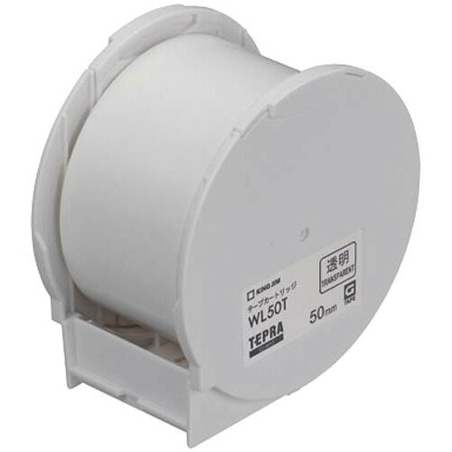 テプラ「Grand」専用のテープ。WL50T。●テープ長さ／15m●テープ幅／50mm●ラベル色／透明●単位／1個●メーカー品番／WL50T▼kaumall▼