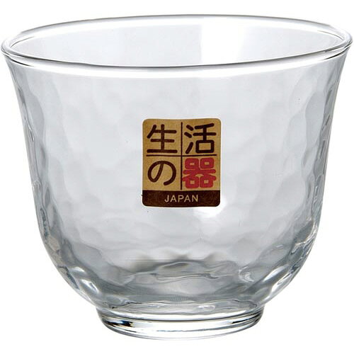 槌目調のデザインで来客用におすすめの冷茶グラス。美しさと丈夫さを兼ね備えた、高品位ソーダライムガラス・ファインクリア。●種別／170ml●寸法／口径78×底径38×高さ65mm●容量／170ml●材質／ソーダライムガラス●質量／95g●生産...