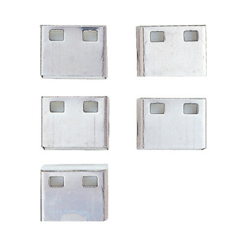 SL−46−W専用のオプション。取付け部品5個入り。●種別／取付け部品5個●寸法／本体：幅19×奥行77×高さ14mm、取付け部品：幅12×奥行10×高さ4mm●材質／本体：プラスチック、取付部品：スチール●質量／取付け部品：2g●セット内...
