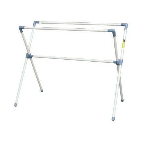 ふとんの枚数に合わせて伸縮できるふとん干し。使わないときは折りたたんで収納できます。ネジ・釘を使わないで女性でも簡単に組み立てることができます。●寸法／（使用時）約幅1430−2400×奥行765×高さ1132mm、（収納時）約幅1430×...