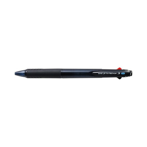 抜群のなめらかさ！ジェットストリームの3色ボールペン。●ボール径／0．5mm●インク色／黒・赤・青●軸色／透明ブラック●インク種類／油性染料＋顔料インク●種別／3色●仕様／ラバーグリップ●替芯／SXR80−05●単位／1本●メーカー品番／S...