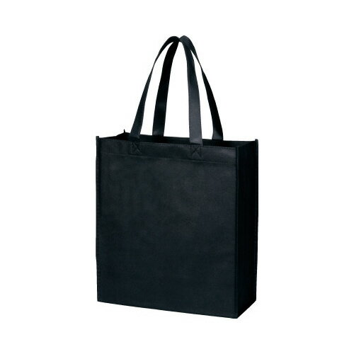 マチ付きの丈夫な不織布製だから、重く容量のある物も持ち歩けます。●サイズ／S●寸法／幅310×高さ350×マチ130mm●カラー／ブラック●材質／不織布●底ボール紙／有●単位／1パック（5枚入）●メーカー品番／B−S010※1パック単位でお...