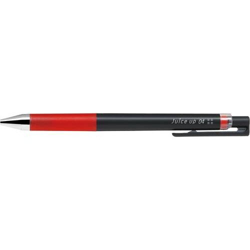 新感覚の濃くなめらかな書き味が生み出すワンランクアップのカラフル激細ゲルインキボールペン●ボール径／0．4mm●インク色／レッド●軸色／黒●インク種類／水性顔料ゲルインク●グリップタイプ／ラバーグリップ●寸法／10．5×143mm●替芯種別...