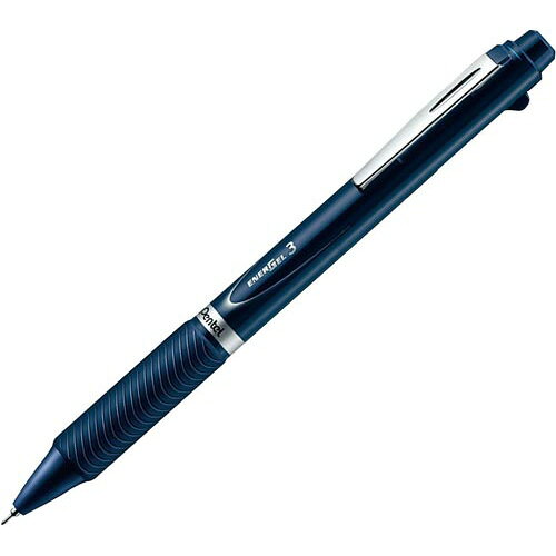 圧倒的に早く乾くエナージェルインクを搭載したゲルインク3色ボールペン。濃くはっきりと書ける速乾性のインクで大切な書類も綺麗に仕上がる。ビジネスに最適な1本。ボール径0．5mmタイプ。●ボール径／0．5mm●インク色／黒・赤・青●軸色／ダーク...