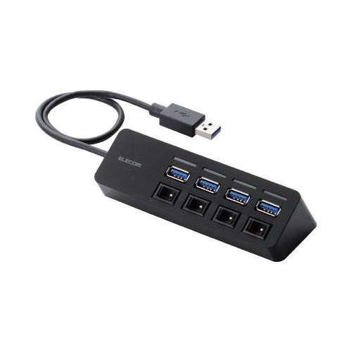 ●カラー／ブラック●コネクタ形状／パソコン側（アップストリームポート）／USBA（オス）、USB機器側（ダウンストリームポート）／USBA（メス）x4●最大転送速度／USB3．0スーパースピード／5Gbps（理論値）、USB2．0ハイスピー...