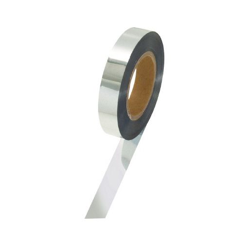 売場を賑やかに演出するメッキテープです。●寸法／W25mm×L200m●カラー／銀●材質／ポリエステルフィルム（0．038mm厚）●仕様／1個袋入●単位／1個●メーカー品番／40−4464※裏面：同色。kaumall▼