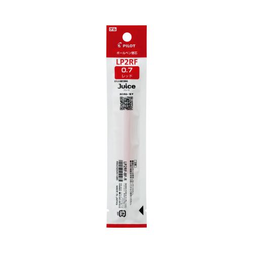 ゲルインキ替芯。ジュースなどに対応。●ボール径／0．7mm●インク色／赤●対応商品／ジュース●寸法／110．5mm●単位／1本●メーカー品番／LP2RF−8F−R▼kaumall▼