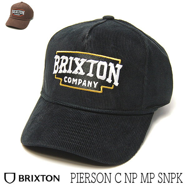アメリカ”BRIXTON(ブリクストン)”コーデュロイスナップバックキャップ PIERSON C NP MP SNPK クラシックな5パネルキャップをサステナブルにアップデートした、時代を超えた定番スタイルの5パネルキャップ。 アメリカ・カ...