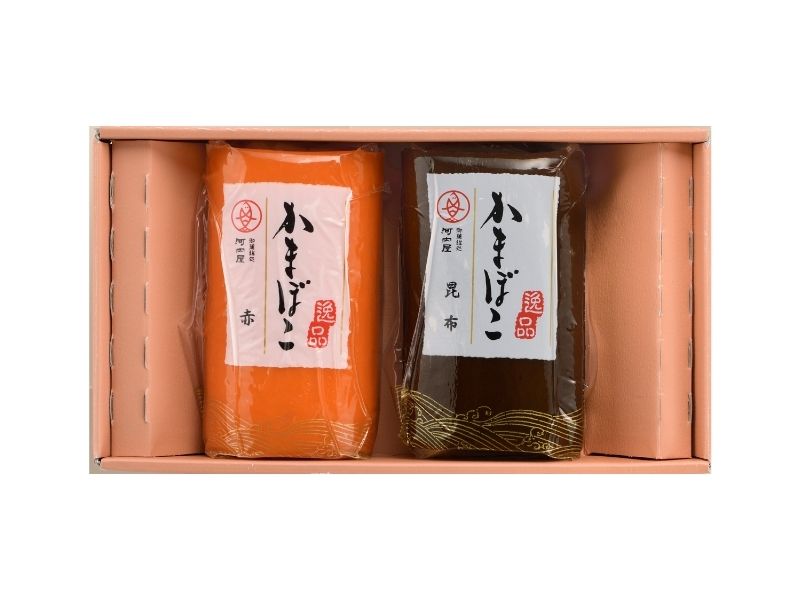 名称 魚肉ねり製品） セット内容 赤巻・昆布巻 原材料名 【昆布巻】 魚肉、昆布、みりん、食塩、加工でん粉（4％）、調味料（アミノ酸等）、甘味料（ステビア） （原材料の一部に鮭を含む） 【赤巻】魚肉、みりん、食塩、加工でん粉（5％）、調味料...