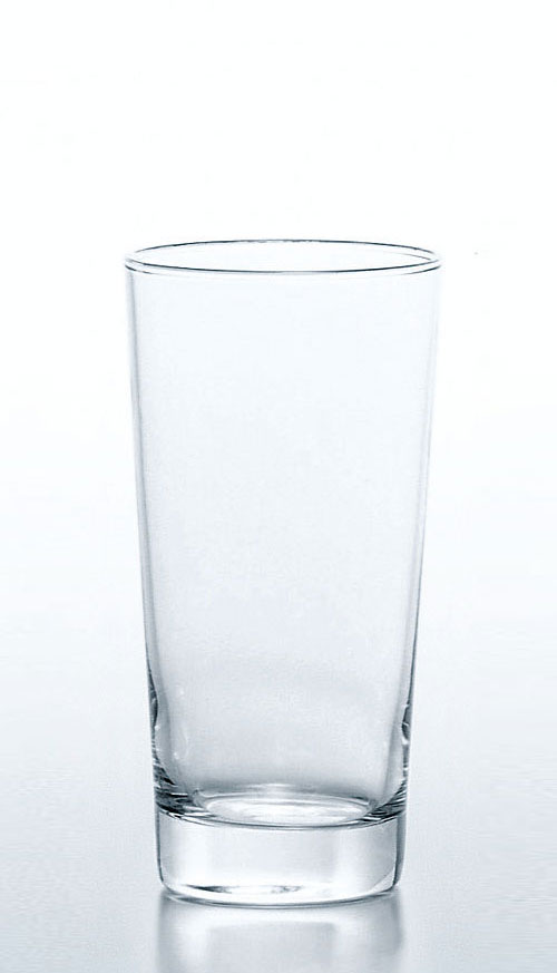 サイズ 径 77mm　高さ152mm　容量　435ml　 材質 ガラス　 商品説明 ●「口部強化加工」で安心・割れにくい。 ※家庭用食器洗い乾燥機、業務用食器洗い乾燥機が ご使用いただけます。 まとめ買いはこちらがお得