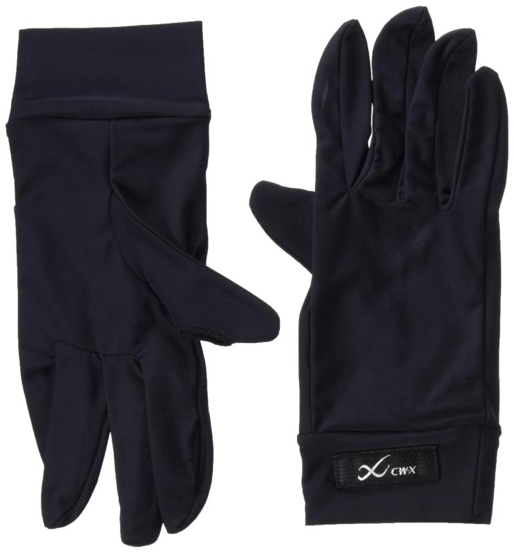(シーダブリューエックス)CW-X ランニンググローブ レディース HYY530 M-L BLくつヒモ結び等に便利な指出し構造 ・手囲い:19~21cm ・指出し構造(人差し指、中指、親指)