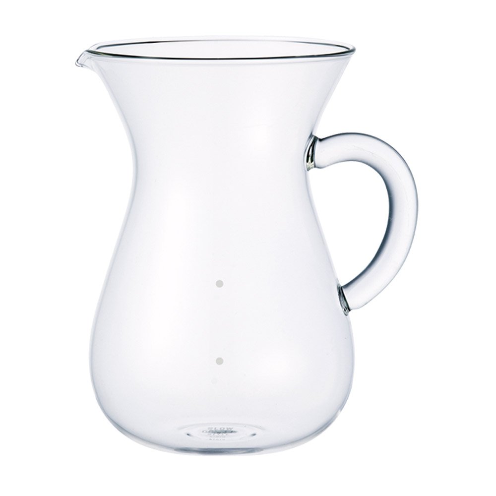 ・サイズ:φ125 x H175 x W150 mm ・使用容量:600ml ・カラフェ満水容量:1100ml ・素材:耐熱ガラス ・原産国:中国 ・電子レンジ:可 ・食器洗浄機:可 ・食器乾燥機:可