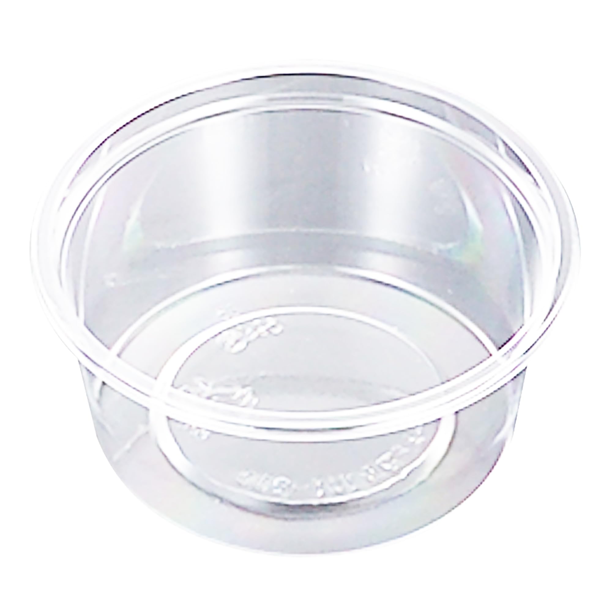 ・サイズ:約10.1×10.1×4.4cm ・素材:APET ・原産国:日本 ・耐熱温度:約60度 ・電子レンジ:使用不可 ・容量:200ml ・入数:50枚