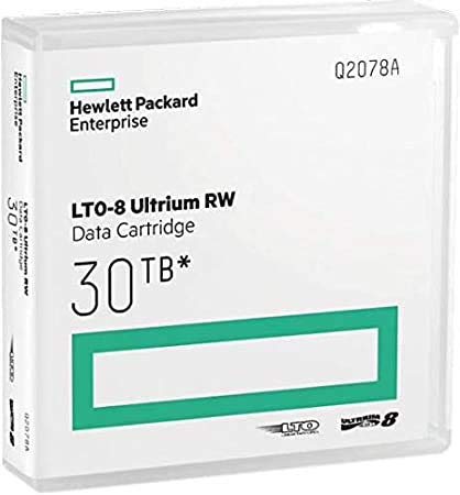 ・容量:30TB(圧縮時)/ 12TB(非圧縮時) ・規格:LTO Ultrium 8 ・入数:5本