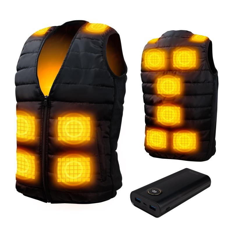 [Excitech] 電熱ベスト【国内品質試験実施済み】ヒーターベスト 3段階温度調整 速暖 レディースアクティブ 男女兼用 プレゼント (S M L XL 2XL 3XL)