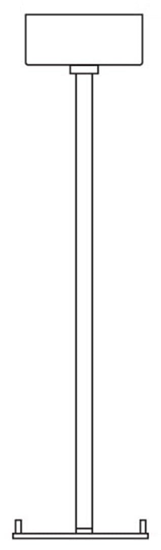 ・寸法:長さ500mm ・質量:0.6kg ・パイプ:鋼管φ16mm ・カラー:ホワイト ・機能:配線用コード付 ・タイプ:角タイプ、吊具全長L500mmタイプ ・加工対応範囲:200mm~3000mm(50mm間隔) ・適合器具:FA10...