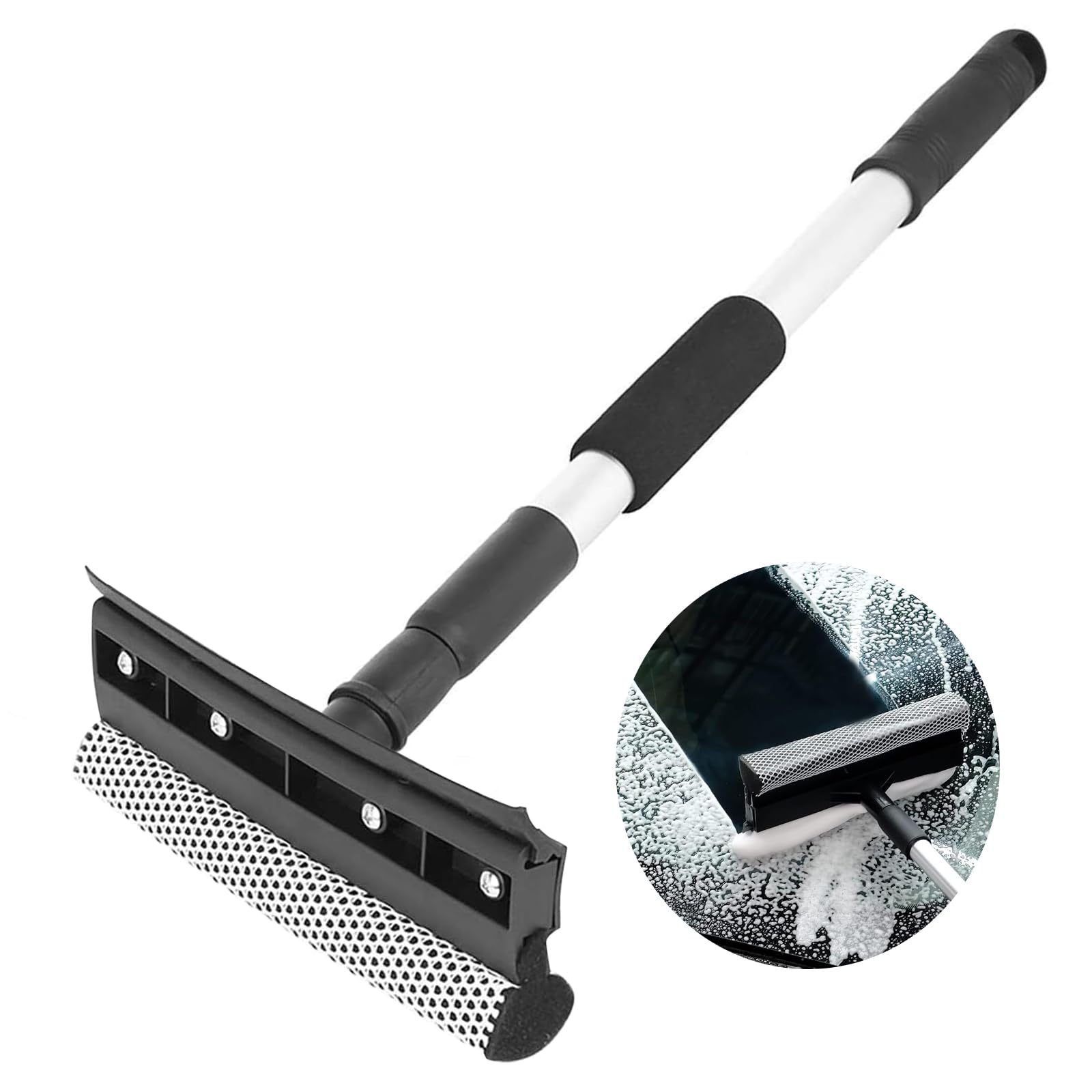 ・サイズ:76×20×8mm ・機能:延長可能、アイススクレーパー付き、グリップ付き