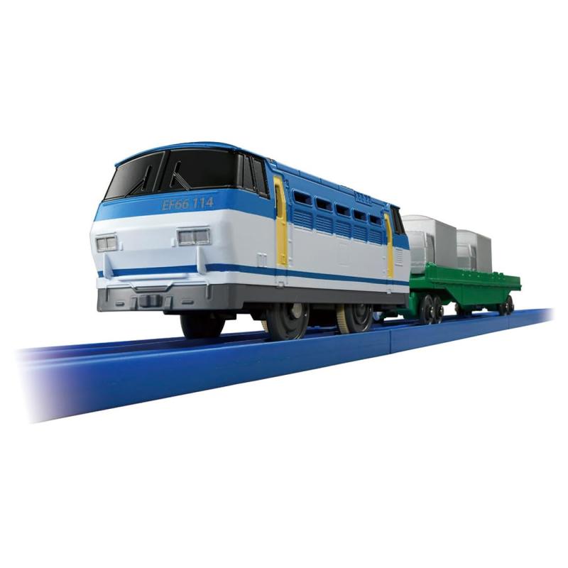 タカラトミー(TAKARA TOMY) プラレール S-58 ピギーバック輸送列車 電車 列車 おもちゃ 3歳以上(C) TOMY JR貨物承認済単3形乾電池1本使用(電池は別売です。) 誤飲防止のため、電池ケース蓋に｢ネジ止め式｣を採用し...