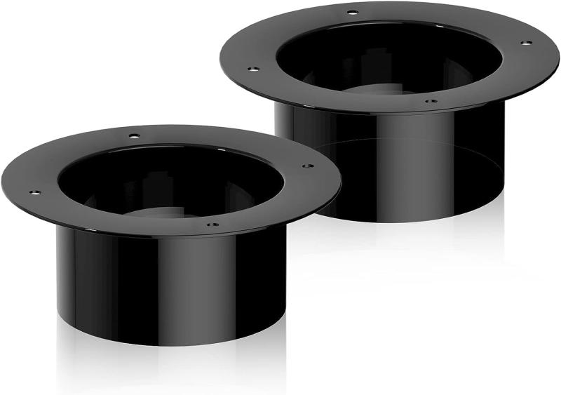 Okryain ダクトフランジ 給気フランジ ダクトコネクター 75mm 100mm 150mm パイプ用フランジ コネクター 換気パイプ用 継手 換気口 ダクトホース用配管部品【ダクトコネクター】ダクトホースに適用。材質：ABS樹脂。【配...