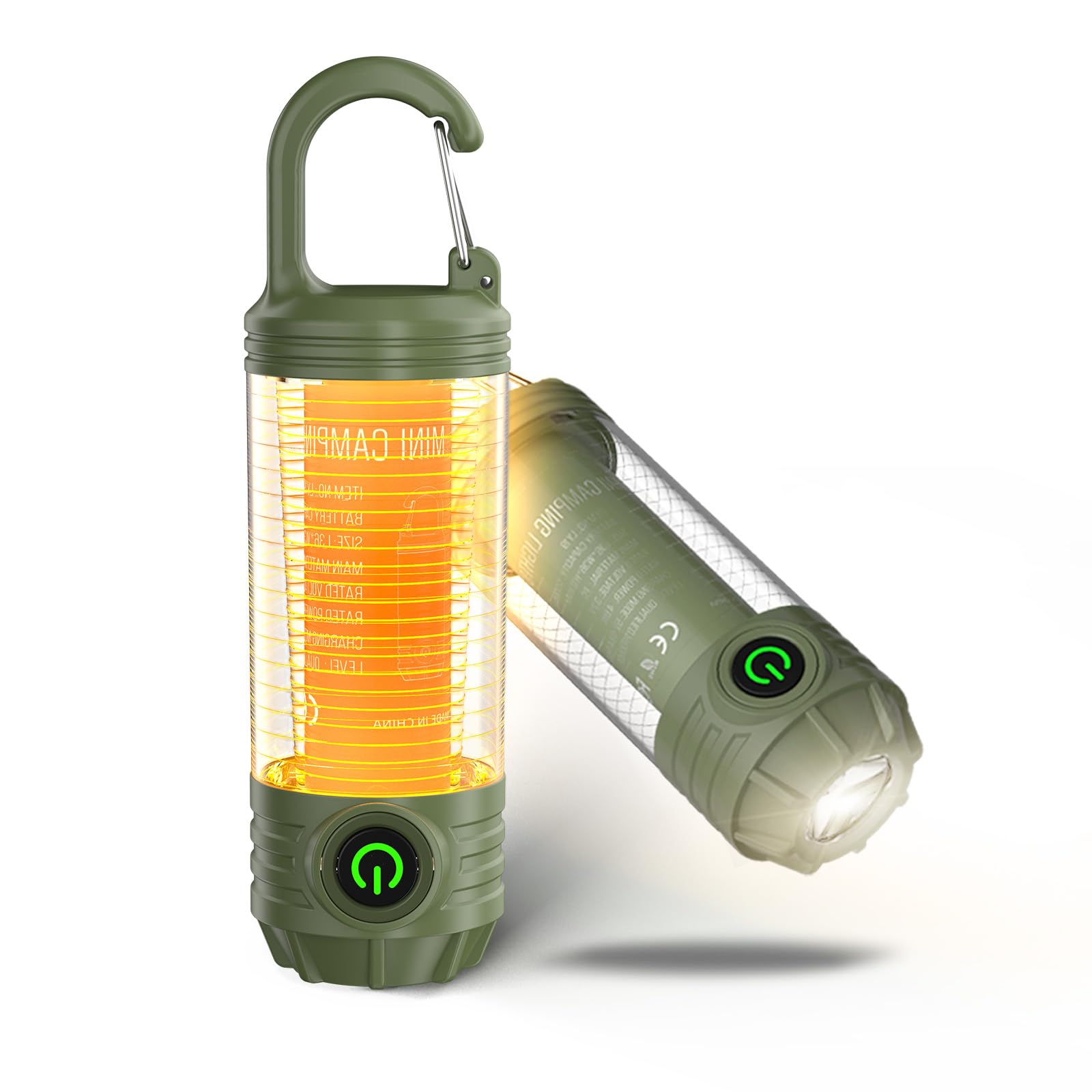 ・充電方式:Type-C ・バッテリー容量:1200mAh ・点灯モード:6つ(懐中電灯モード2段階、ライトモード3種、SOS赤点滅モード) ・照射範囲:360度 ・充電時間:約2時間 ・連続使用時間:6-12時間 ・入力:5V/1A ・素...
