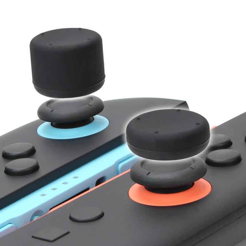 [ゲームテック] ニンテンドースイッチ2対応 スティックカバー エクストラパッド 4個セット Switch 2Joy-Con 2用 ぴったりタイズで外れにくい スティックキャップ手汗による操作ミス対策 4点ドットタイプのシリコンキャップ入力...