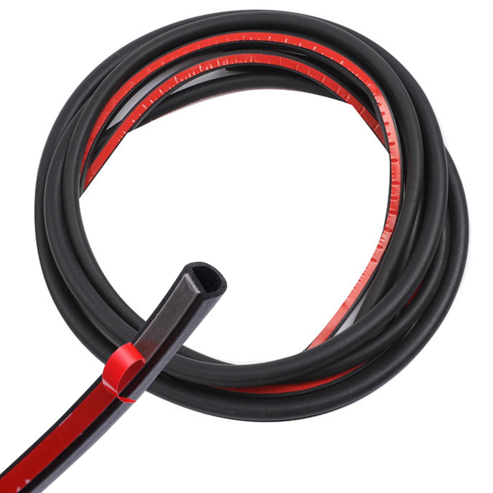 ・形状:大D型、平底タイプ ・材質:EPDM(エチレンプロピレンゴム) ・サイズ:高さ11mm×幅13mm ・全長:10m ・機能:密閉、静音、防音、遮音、防水、防塵、衝撃吸収、キズ防止