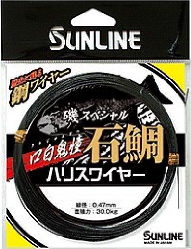 サンライン(SUNLINE) ハリス 磯スペシャル 石鯛 口白鬼憧 鋼 ガンメタブラック