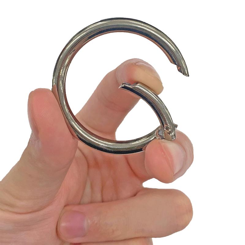 和気産業 丸型カラビナ 鍵 リング キーリング スマホストラップ キーホルダー バッグチャーム