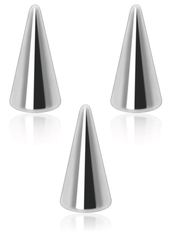 [From da Phactory] フロム ダ ファクトリー ロングコーンキャッチ サージカルステンレス 軟骨ピアス ボディピアス3個