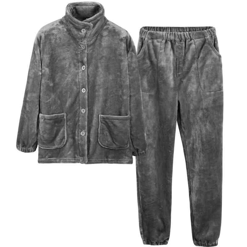 [ヒルトップクラウド] パジャマ メンズ もこもこ ルームウェア 裏起毛 タートルネック 着る毛布 前開き 長袖 上下セット 暖かい ゆったり 軽い 部屋着 秋冬【素材】上質なポリエステル生地を採用し、モコモコの起毛素材は軽くて柔らかく滑ら...