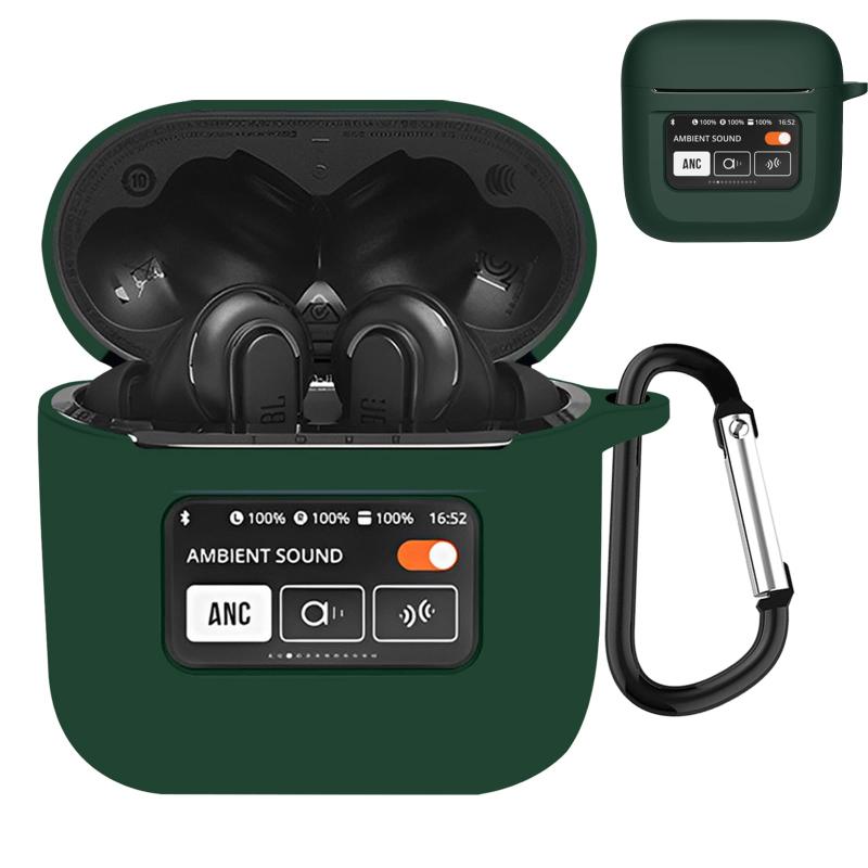 YAODLE JBL TOUR PRO 2 ケース 対応 JBL TOUR PRO 2 イヤホン 液状シリコンケース JBL TOUR PRO 2 case フックつき付き でキズやしもん指紋をぼーし防止してらっか壊しをふせぐ防ぐLEDライ...