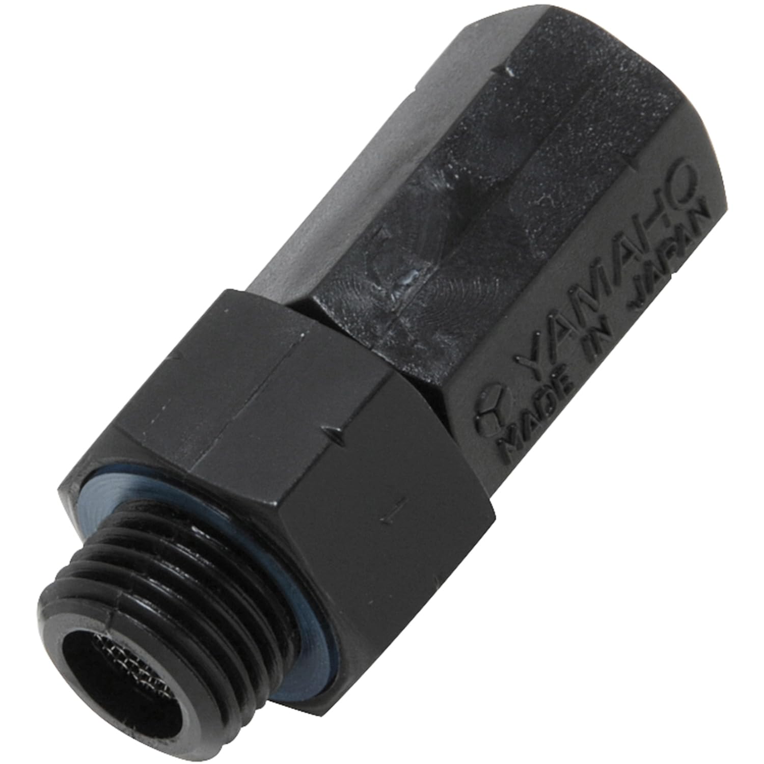 ・用途:噴霧器パーツ ・適合ホース径:8.5mm ・ネジ規格:PF1/4 ・材質:NBR・POM・SUS304