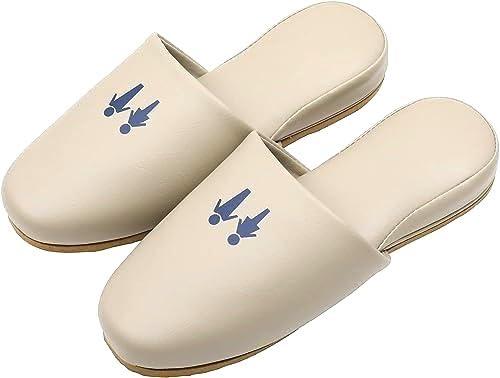 TOKYO SLIPPER 抗菌レザー調 トイレスリッパ 【1足セット】【シンプル 抗菌加工済み 水拭き可 】 前閉じ 厚底 トイレ用 スリッパ メンズ レディース 滑り止め ビニールスリッパ 業務用【サイズ】M サイズ〔外寸 約26.5c...