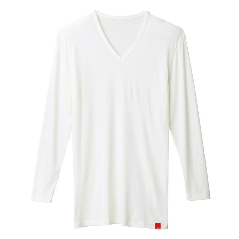 GUNZE(グンゼ) インナーシャツホットマジック 柔らか温か Vネック9分袖 MH1909メンズSIZE:LL チェスト メーカー表示サイズ:104cm ~112cm