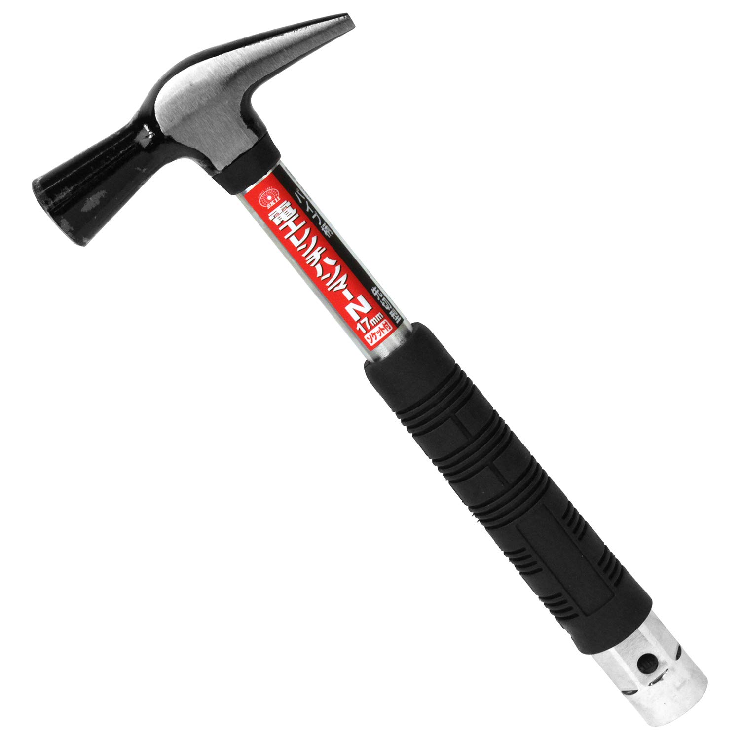 ・全長:255mm ・用途:大工作業用金槌 ・形状:先切型 ・ソケットサイズ:17mm ・付属品:ソケット