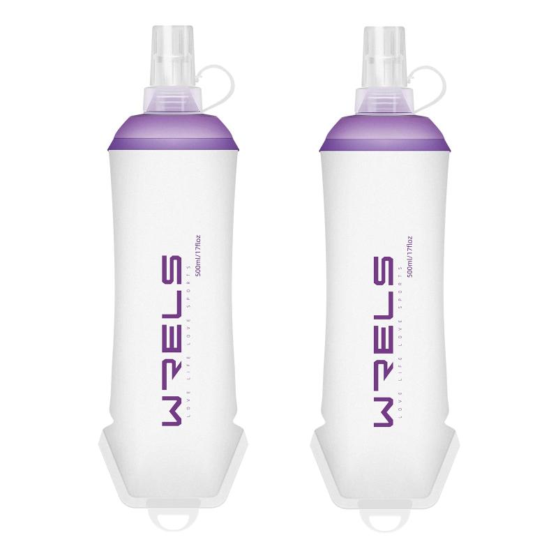 ソフトフラスク ランニング ボトル 500ml/350ml/200ml ハイドレーション 給水ボトル 水筒 折り畳み マラソン トレイルラン 登山 ジョギング 防塵キャップ付き【ソフトフラスクとは】ソフトフラスクとは柔らかい樹脂で作られ、中...