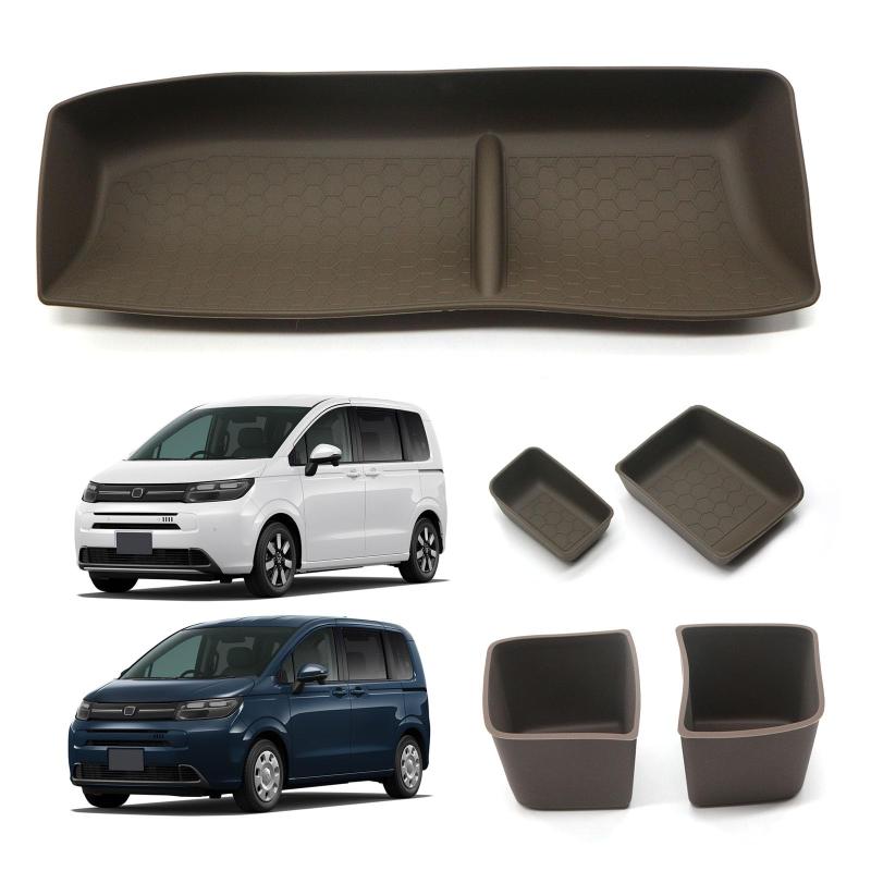 Kasinfly 新型フリード専用 ラバーマット 滑り止め インテリア ノンスリップマット GT1 GT3 GT2 GT5 GT4 GT7 GT6 GT8 GT系用 ゴムマット ノイズ軽減 ダッシュボードマット 小物入れ 収納 ドリンクホルダ