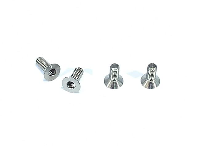 ・素材:64チタン ・サイズ:M2×5mm ・入数:4pcs ・形状:ヘックス皿ビス