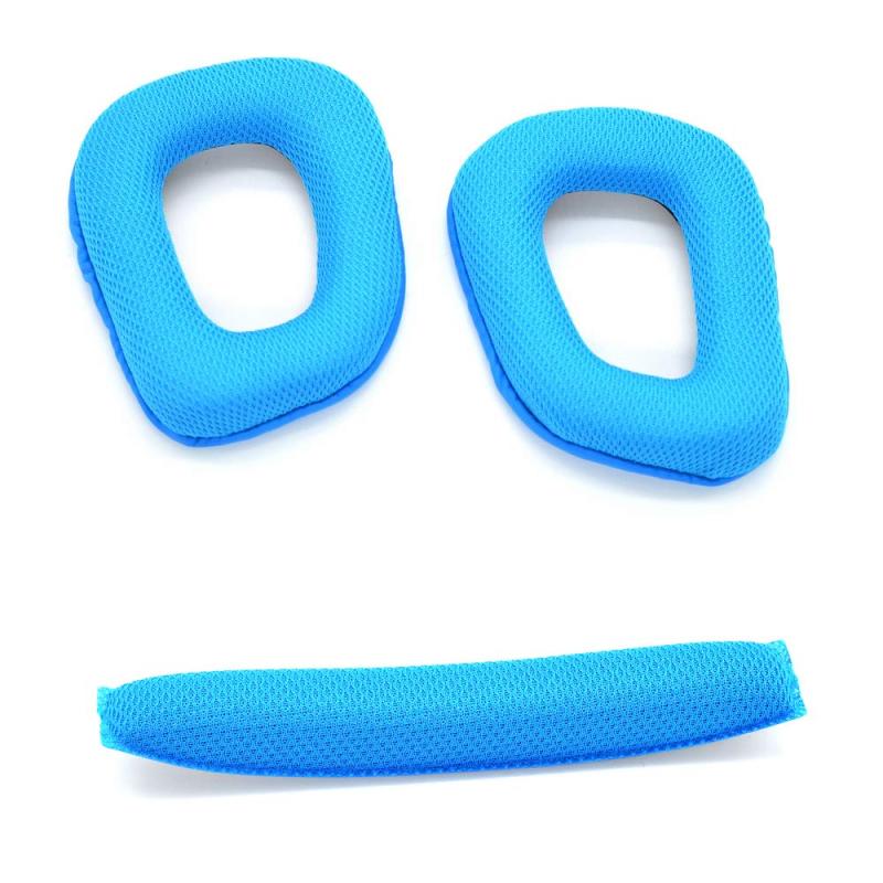 TDITD For Logitech G431 G30 G930 G430 F450 G231 イヤーパッド イヤークッション 交換用耳パッド blue対応機種：Logitech G30 G930 G430 F450 G231内容：ヘッドバ...