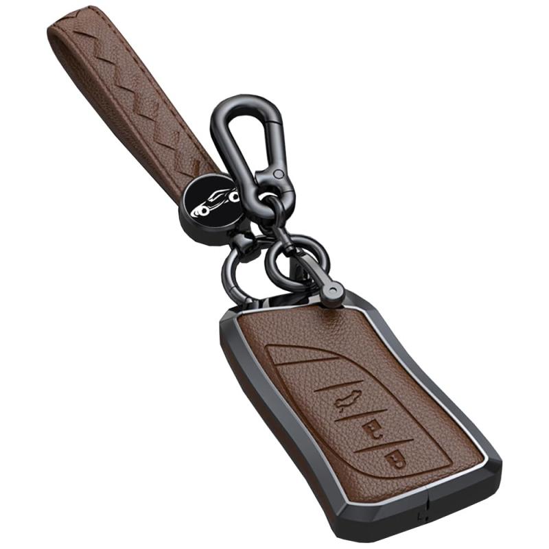 [Tokyo Blade] Yinki レクサス スマート キーケース キーカバー LEXUS LC LC500 LS500H LS UX NX ES ES300hnLX RZに対応 リモコンケース 車用 アルミニウム合金 革 ネジなし