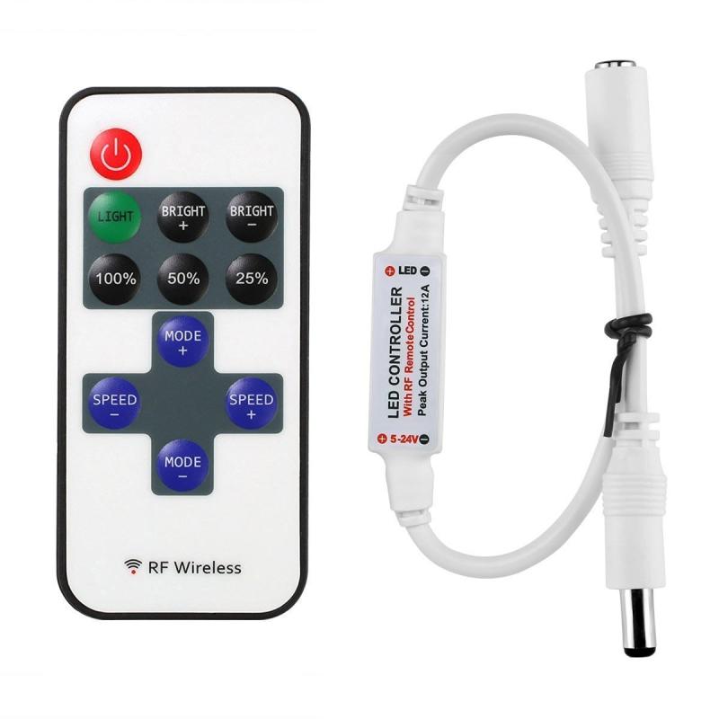 プラスチック製　ミニ　RF　ワイヤレス　リモコン　リモート　コントローラー　Led　調光　単色　コントローラ