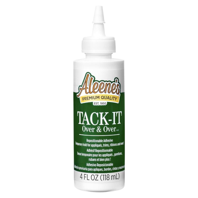 Aleene's Tack-It Over &amp; Over Liquid Glue-4oz (並行輸入品)再配置可能な接着剤で、アップリケ、リボン、トリム、その他の装飾に一時的に固定できます。接着剤を再塗布することなく、衣服から衣服に...